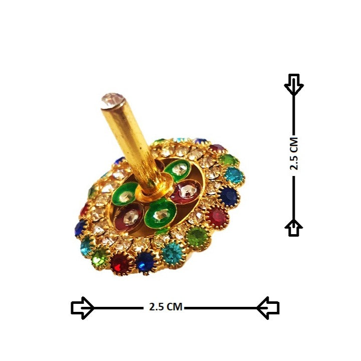 Laddu Gopal Ji Toy Multi color_ Metal Chakari/Firki/Lattu for Krishna ...